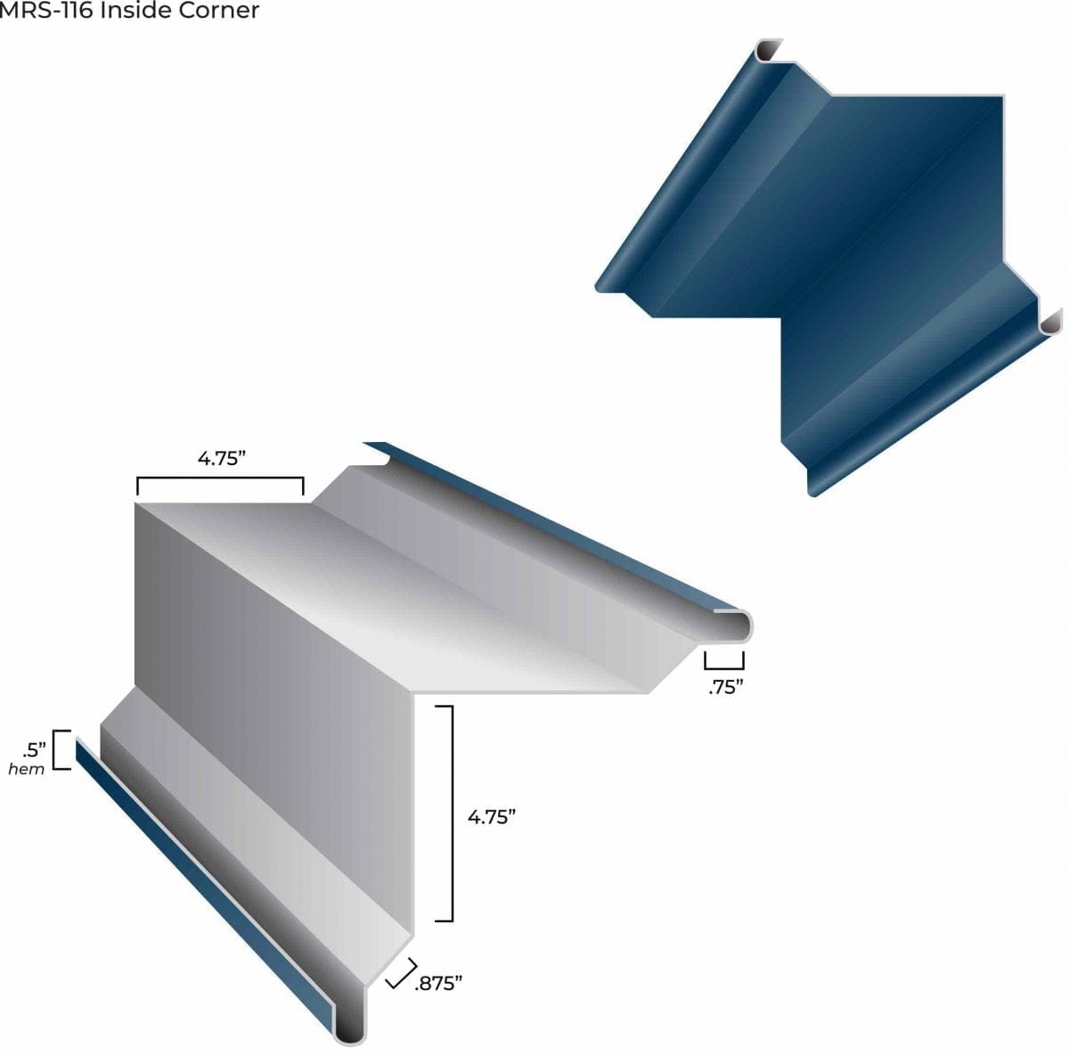 ¾” Low Rib - Metal Roofing Supply